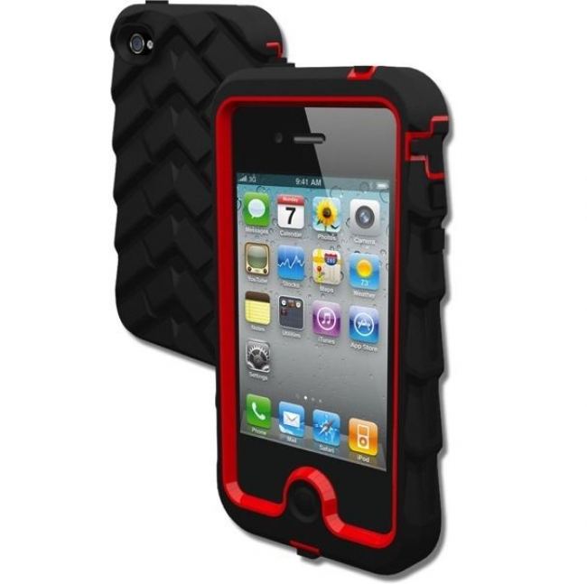 GumDrop Drop Tech Series - невероятна защита за iPhone 5 (черен-червен ...