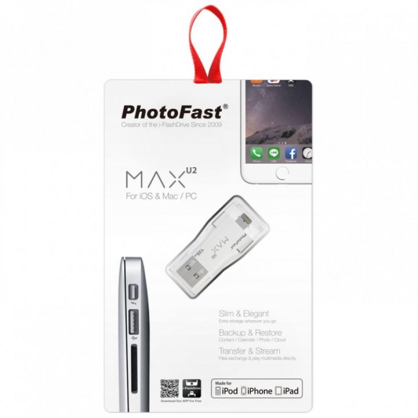 PhotoFast i-FlashDrive MAX USB Stick 64GB - външна памет за iPhone ...