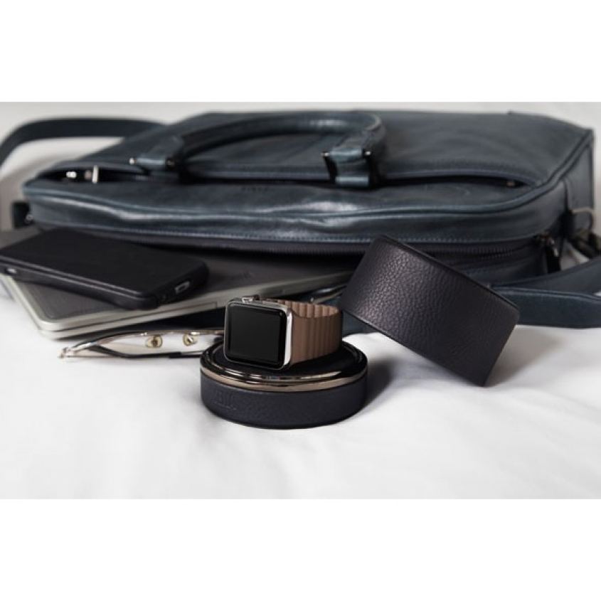 Sena Leather Travel Watch Case - кейс и поставка с възможност за ...