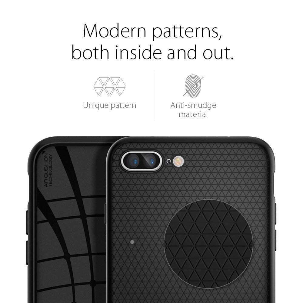 Spigen Liquid Armor Case - силиконов кейс за iPhone 7 Plus (черен), на ...