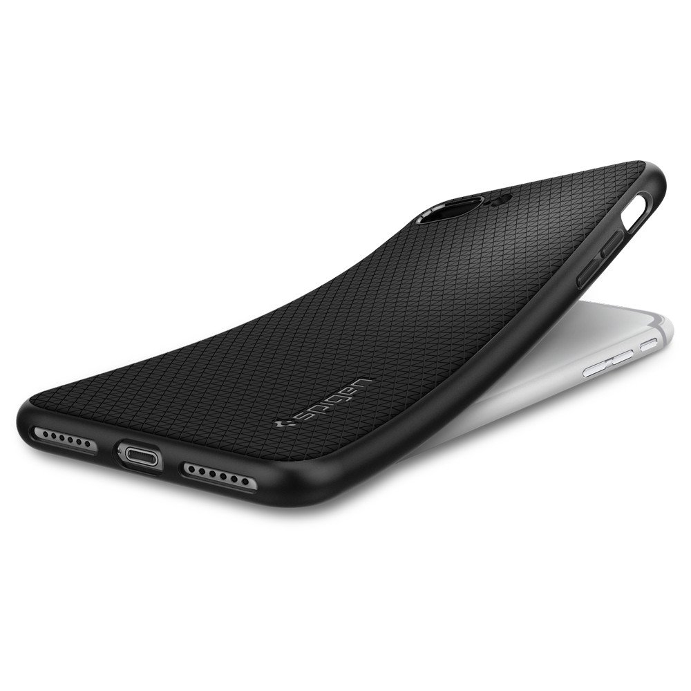 Spigen Liquid Armor Case - силиконов кейс за iPhone 7 Plus (черен), на ...