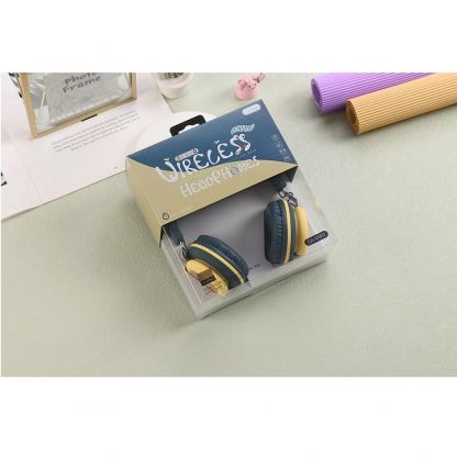 Gjby CA-030 Dinosaur BT Wireless On-Ear Headphones - безжични блутут слушалки, подходящи за деца ...